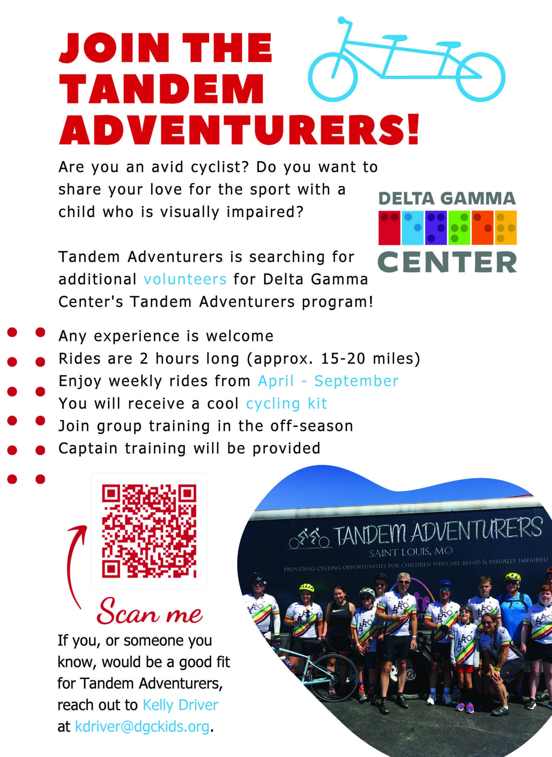 Volunteers Needed for Tandem Adventurers! - DGCKids